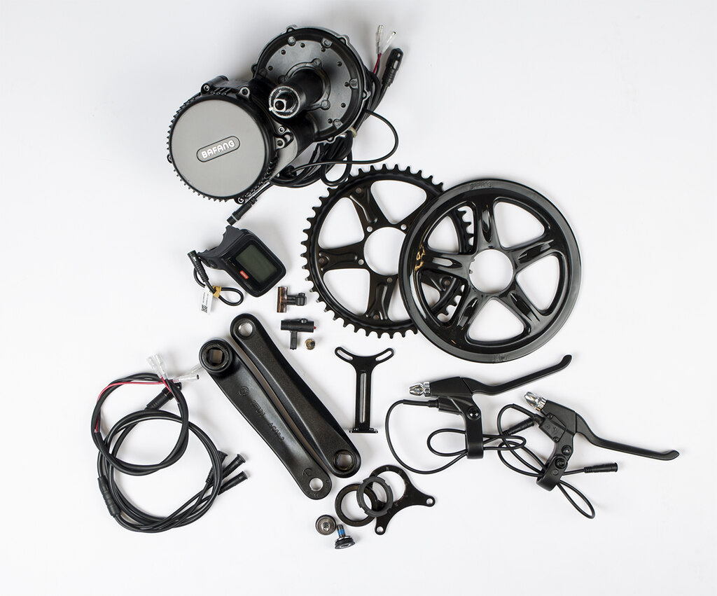 Bafang G340 Elcykel kit Vevmotor m/deler och Rammont. batteri - Bikeshop.se