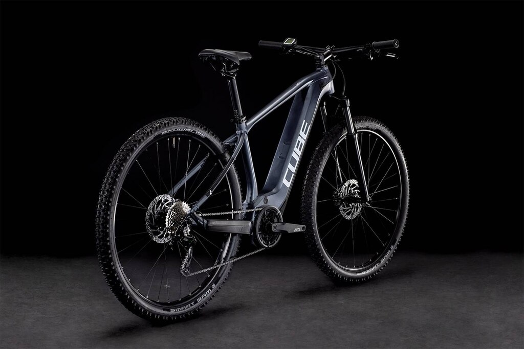 Cube Reaction Hybrid PFM Elsykkel Polar Silver'n'Blue, Str. M - Bikeshop.no